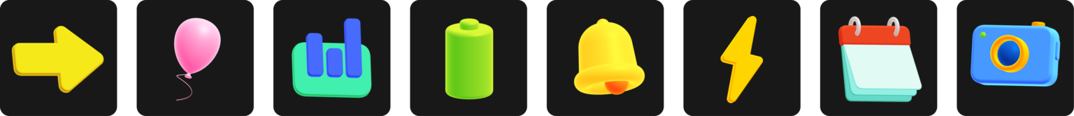 Glaze - Customizabile 3D icons | GRAFIK STASH