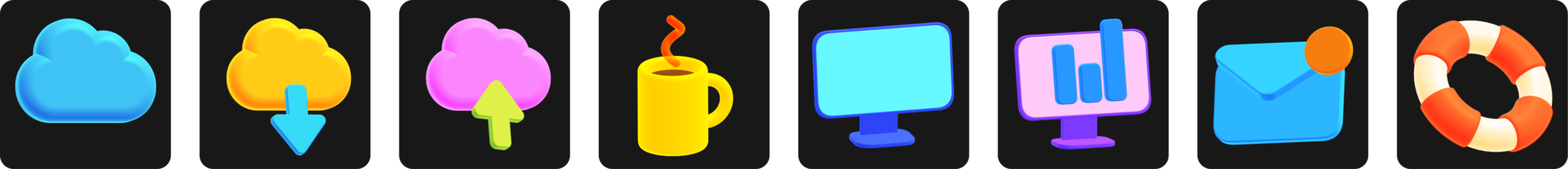 Glaze - Customizabile 3D icons | GRAFIK STASH