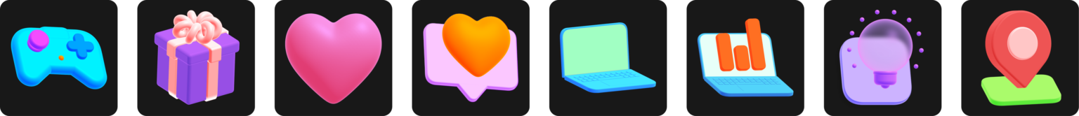 Glaze - Customizabile 3D icons | GRAFIK STASH