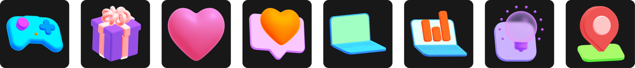 Glaze - Customizabile 3D icons | GRAFIK STASH