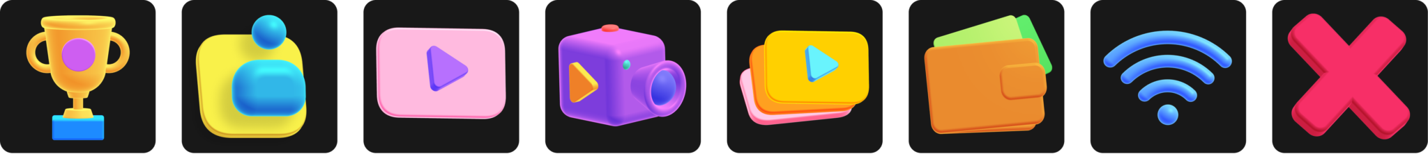 Glaze - Customizabile 3D icons | GRAFIK STASH