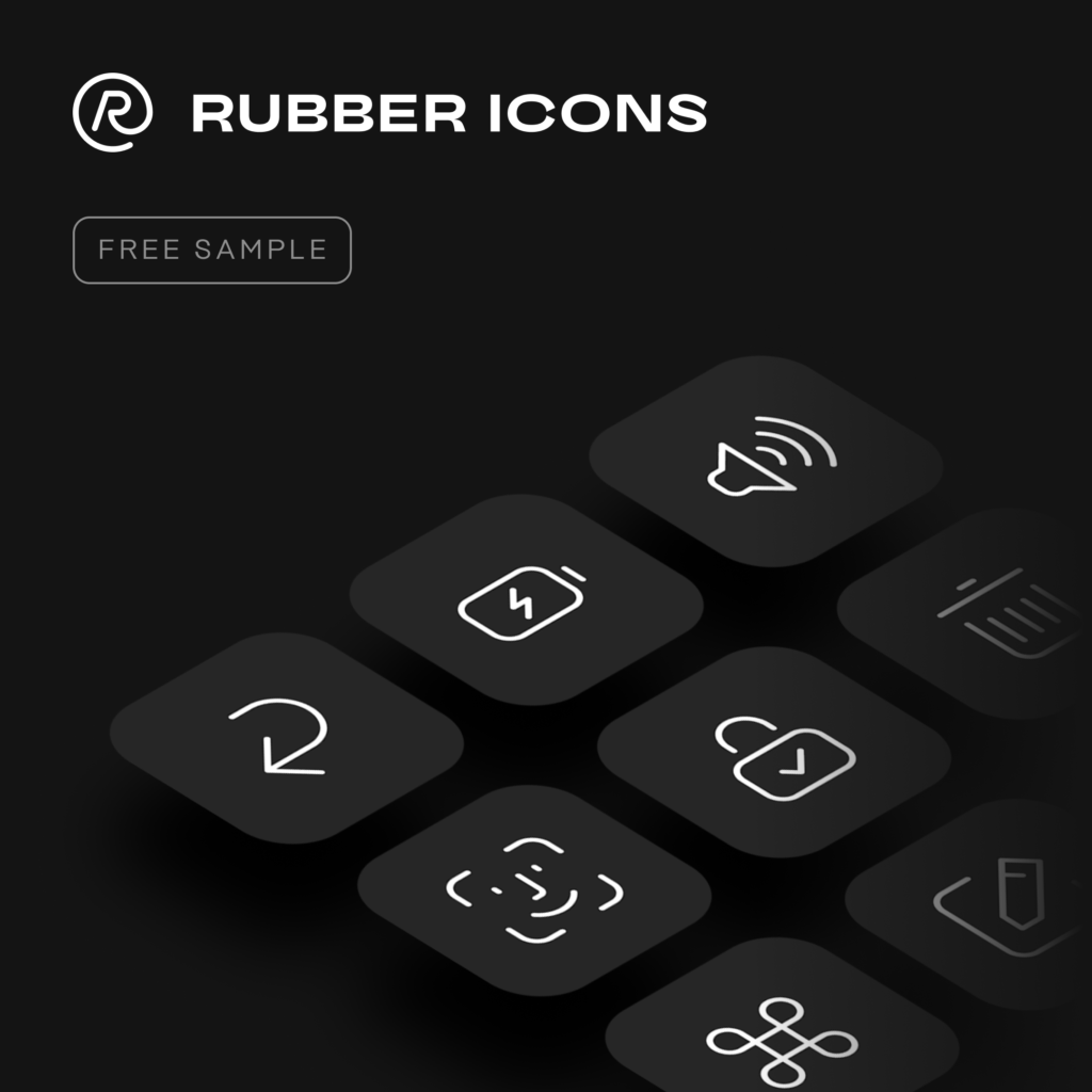 Rubber Icons | Free Sample | GRAFIK STASH